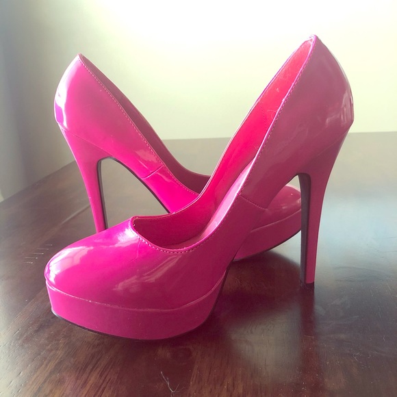 JustFab | Shoes | Hot Pink Heels | Poshmark